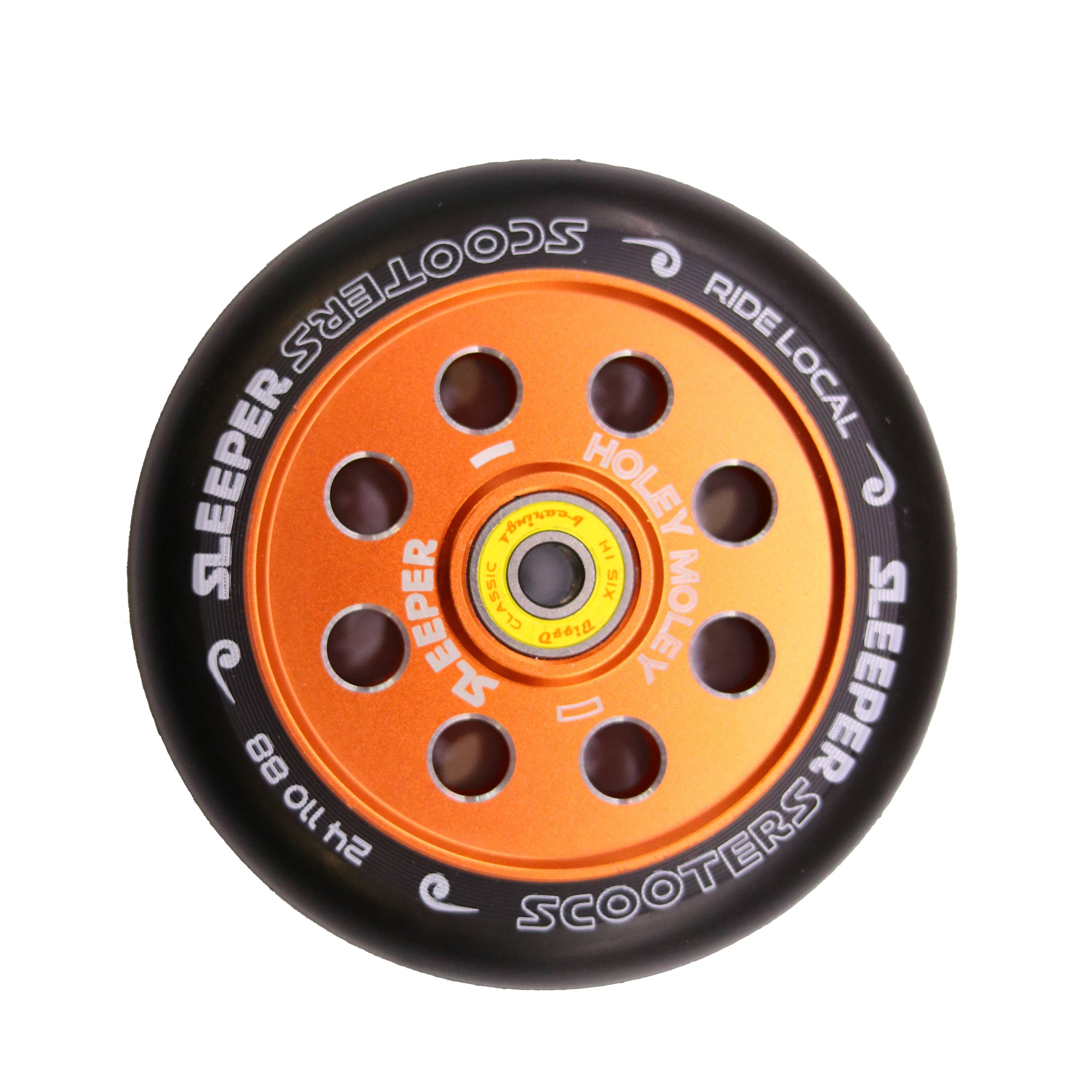 Sleeper Holey Moley Wheels - Orange – Just Scootering